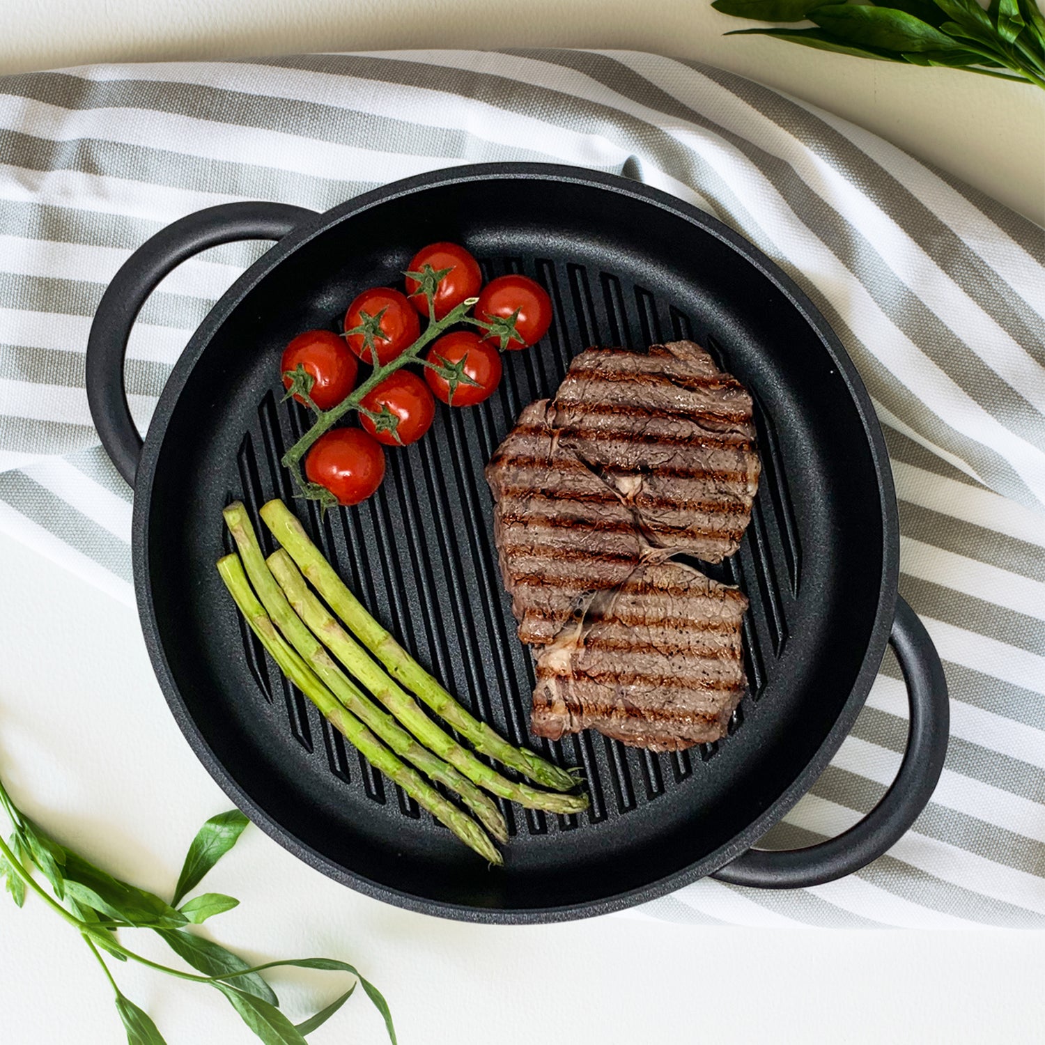 Griddle Pan Round Cast Aluminium Griddle Pan | Joeji's - Joejis